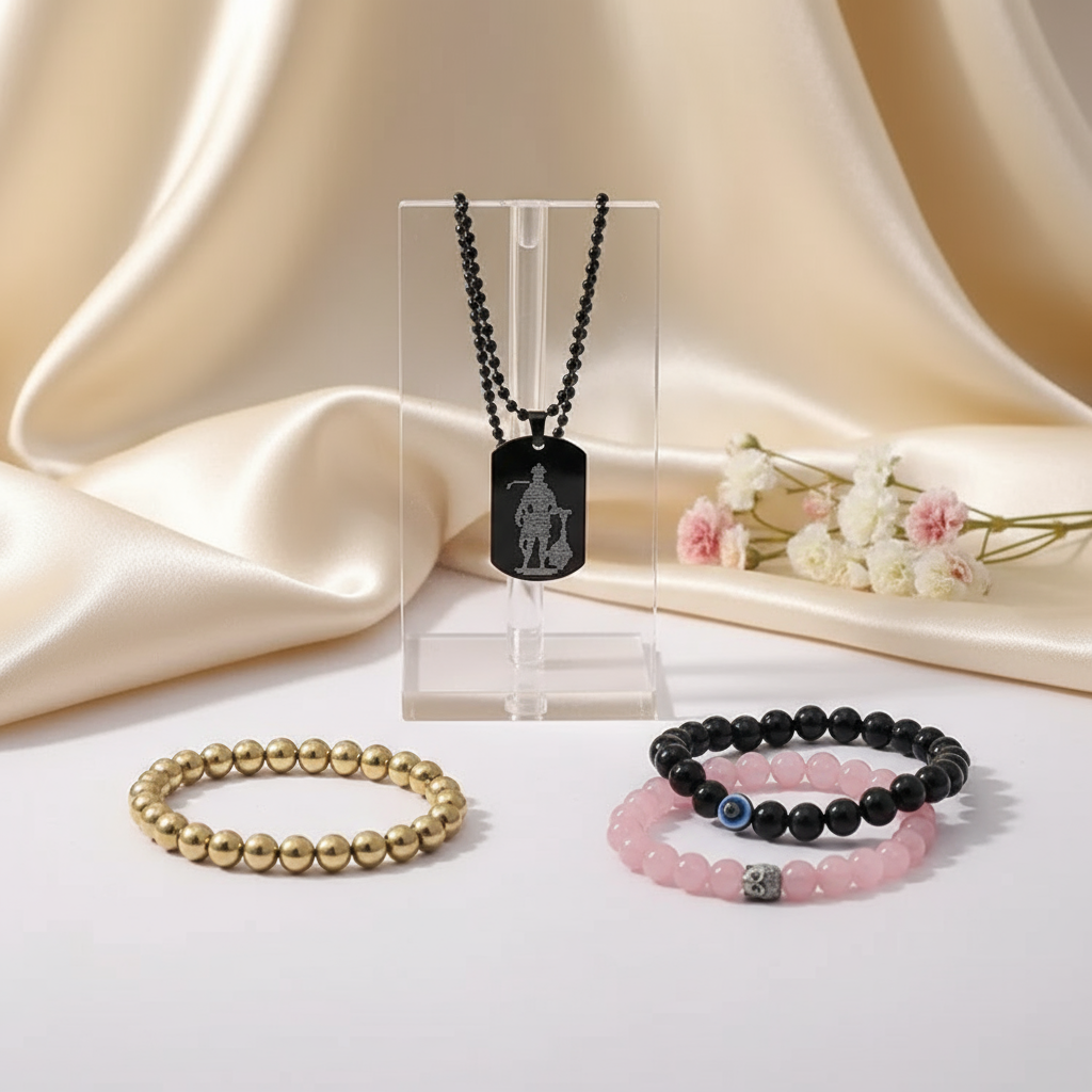 Ultimate Problem Solver Combo – Rose Quartz, Money Magnet, Evil Eye ...